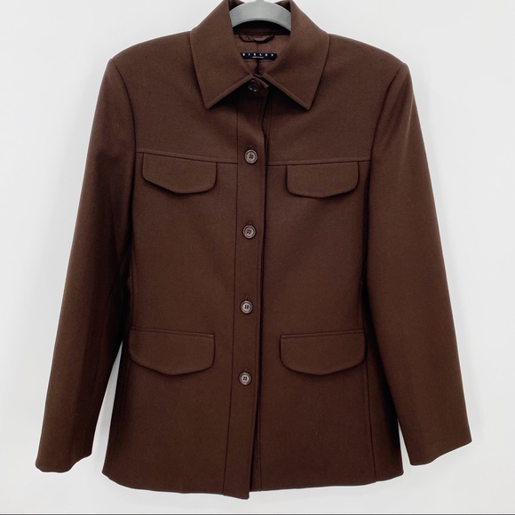 Sisley | Jackets & Coats | Sisley Coat Brown Made In Italy Eu 4 | Poshmark